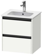 Duravit Ketho.2 - Umyvadlová skříňka 55x51x42 cm, 2 zásuvky, matná bílá K25261018180000