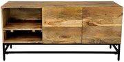 furniture-nabytek.cz - Stolek pod tv z masivu mango 130x60x45