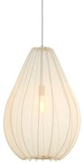 Béžové závěsné svítidlo s textilním stínidlem ø 50 cm Itela – Light &amp; Living