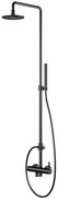 Steinberg 100 - Sprchový set s baterií, průměr 20 cm, matná černá 100 2760 S