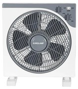 Eurolamp | Podlahový ventilátor 45W/230V pr. 37 cm bílá/šedá | 300-21000