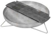 Grilovací plát na přenosné ohniště Ø 100 cm ✔ Surová ocel