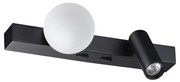 Ideal Lux - LED Nástěnné svítidlo PING PONG 2xLED/3W/230V CRI 90 černá 336664