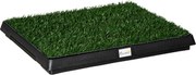 PawHut toaleta pro domácí mazlíčky umělá tráva psí toaleta plochá balkonová 63x51x6cm | Aosom
