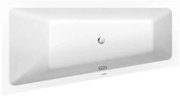 Duravit Duravit No.1 - Vana asymetrická, 160x85 cm, levá, bílá 700506000000000