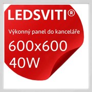 LEDSVITI 16013 LED panel 600x600mm 40W denní bílá