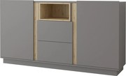 Komoda GRENAI 180 šedá / dub artisan (180 x 96) cm