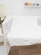 MK Lůžkoviny Dětská deka do postýlky mikroplyš Exclusive 80 × 100 cm – Laura bílá