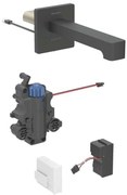 Geberit Brenta - Termostatická elektronická umyvadlová baterie pod omítku, síťové napájení, easy to clean, matná černá 116.297.14.1