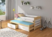 ADRK Furniture Postel dvojitá s bariérou TIARRO 200x90