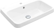 Villeroy & Boch Architectura - Umyvadlo zápustné, 60x45 cm, s přepadem, otvor pro baterii, alpská bílá 5A676001