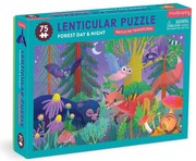 Mudpuppy Puzzle s lentikulárním efektem Les ve dne, v noci 75 dílků