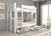 ADRK Furniture Patrová dvoulůžková postel ARTA 200x90 CH-ARTA-W_G-200