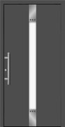 Splendoor Hliníkové vchodové dveře Moderno M440/P, antracitová metalíza, 110 L