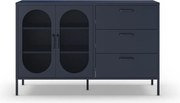 Tmavě modrá komoda 140x90 cm Diora – Marckeric