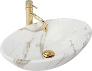 Rea Pamela umyvadlo, 53 x 33 cm, imitace kamene-Aiax, REA-U9685