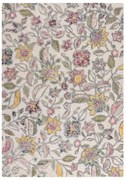 Krémový ručně tkaný vlněný koberec 200x290 cm Tania Floral – Flair Rugs