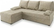 Rohová rozkládací sedací souprava do L CELESTE, 200 cm, s úložným prostorem Roh pohovky: Levý roh, Barva látky Malmo: Krémová (Malmo 05)