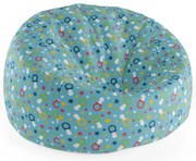 Sablio Sedací vak Cocoon Dudlíky a hvězdy - 115 x 75 x 45 cm