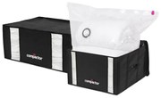 Vakuové vyztužené látkové úložné boxy na oblečení v sadě 2 ks 50x65x27 cm Black Edition – Compactor