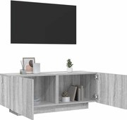 Fionshop 263595856 Tv skříňka šedá sonoma 100 x 35 x 40 cm kompozitní dře