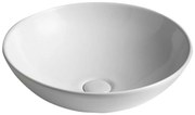 Sapho - Umyvadlo Dimp, průměr 46 cm, bez otvoru pro baterii, bez přepadu, bílá WH060