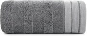 Ručník Pati 50x90 ocelové pruhované froté 500g/m2 Eurofirany