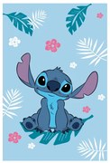Jerry Fabrics Dětská fleecová deka Lilo a Stitch Blue 100x150 cm