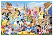Diamantové malování - motivy z Disneyho pohádek - kulaté diamanty I Barva: E, Rozměry (cm): 40 x 60 cm