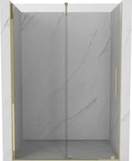 Mexen Velar, posuvné dveře pro otevírání 150x200 cm, 8mm čiré sklo, zlaté lesklé, 871-150-000-01-50