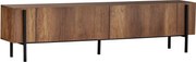 TV stolek v dekoru ořechu v tmavě přírodní barvě 180x45x30 cm Nexus – Kalune Design