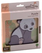 Jouéco  The Wildies Family dřevěné mini puzzle Bear