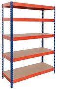 AR Shelving Vysokozátěžový regál Rivet L, 192 × 100 × 50 cm, nosnost police: 300 kg