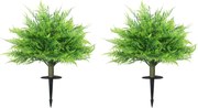HOMCOM 2ks umělých kapradin Boston, 60 cm – realistické rostliny do obývacího pokoje, ložnice, zahrady, kanceláře | Aosom