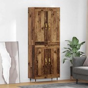 Vysoký bufet Staré dřevo 69,5 x 34 x 90 cm Kompozitní dřevo 3402739