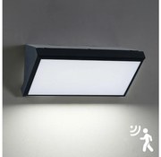 Brilagi - LED Venkovní nástěnné svítidlo se senzorem TRIANGLE LED/20W/230V černá