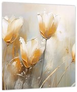 Obraz - Malba tulipánů (30x30 cm)