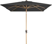 Doppler ALU WOOD zahradní slunečník 210 x 140 cm antracit