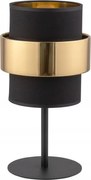 Černo-zlatá noční stolní lampa do ložnice Calisto New 4705 Tk Lighting