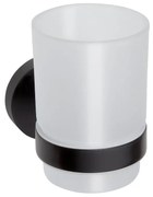 Sapho Sapho, X-ROUND BLACK sklenice závěsná, mléčné sklo, černá matná, XR903B