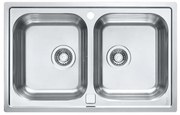 Alveus Line Maxim - Dřez 80x51 cm, s ovládáním odtoku, nerez 1092002