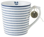 Porcelánový hrnek Candy Stripe blue 320ml, Laura Ashley UK