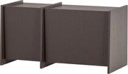 Tmavě hnědý TV stolek v dekoru jasanu 102x53x44 cm Brock – WOOOD