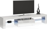 RTV stolek DOVES 160 bílá lesk (160 x 45) cm