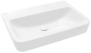 Villeroy & Boch O.novo - Umyvadlo na desku, 65x46 cm, bez přepadu, bez otvoru pro baterii, alpská bílá 4A41KF01