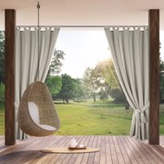 ZAHRADNÍ VODĚODOLNÝ ZÁVĚS NA POUTKÁCH GARDEN 155X220 CM BÉŽOVÁ