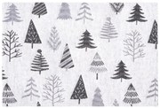 SCANquilt prostírání MOTIV stromky bílošedá prostírání cca 30 x 45 cm