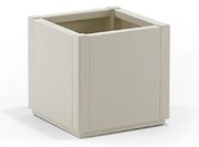 STEFANPLAST Květináč ETHICA čtvercový, bílá