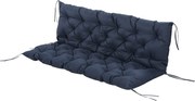 Outsunny polštář na 3místnou lavici 150x98x8 cm, polštář na lavici s popruhy, polštář na sedák, polštář na venkovní/venkovní židle, polštář na sedák,…