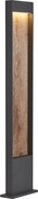 LA 1002959 FLATT POLE 100 Outdoor, stojací LED svítidlo, 3000K, IP65, antracitové/hnědé - BIG WHITE (SLV)
